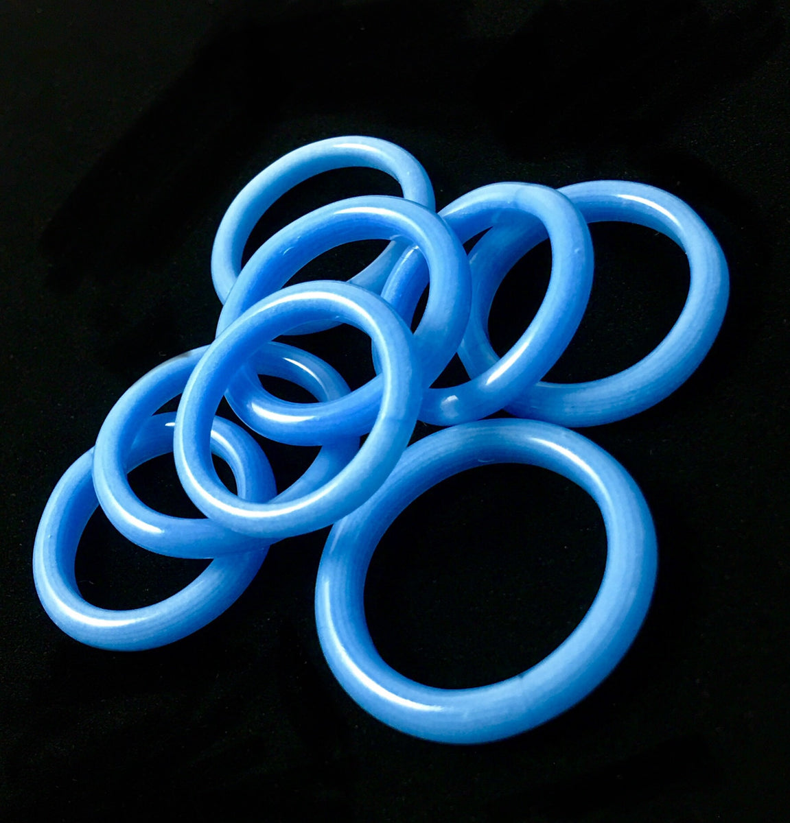 Siberia Blue Glass Rings By Marni New Color Drop Spectra Art Store